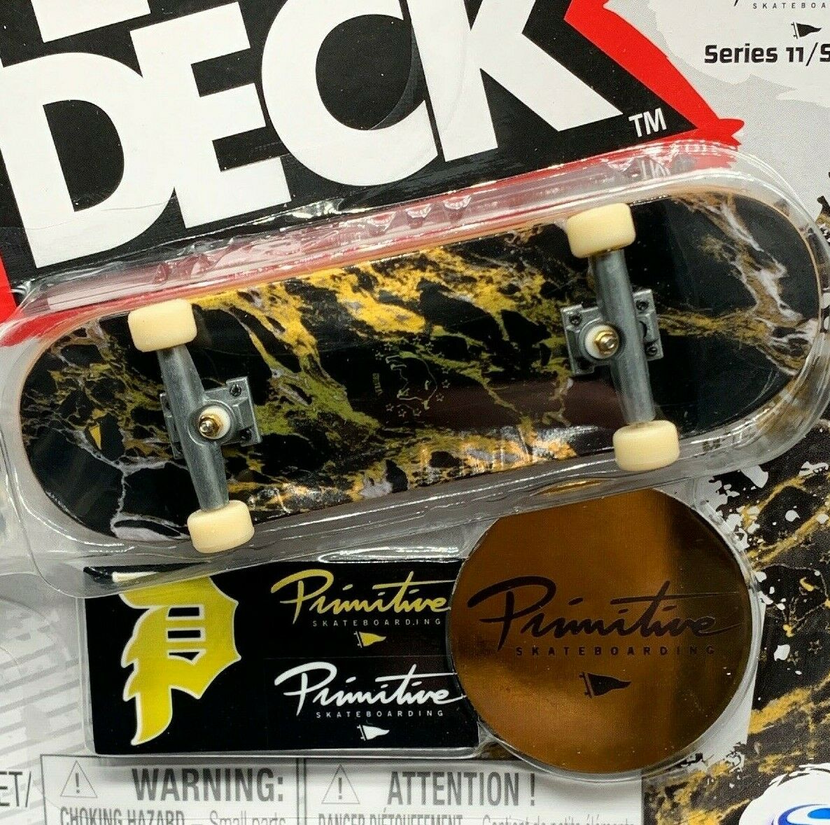 Tech Deck 96mm Primitive Skateboards Black And Gold Marble Rare Series ...