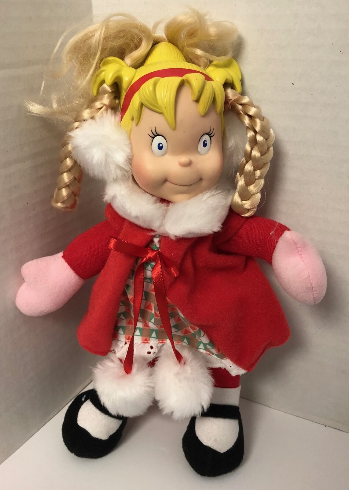 Dr Seuss CINDY LOU WHO 11 " Vinyl Plush Doll 2000 Playmates Grinch ...