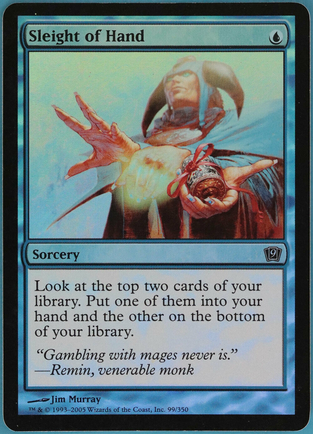 Sleight Of Hand FOIL 9th Edition PLD - SP Blue Common MAGIC CARD (35712 ...