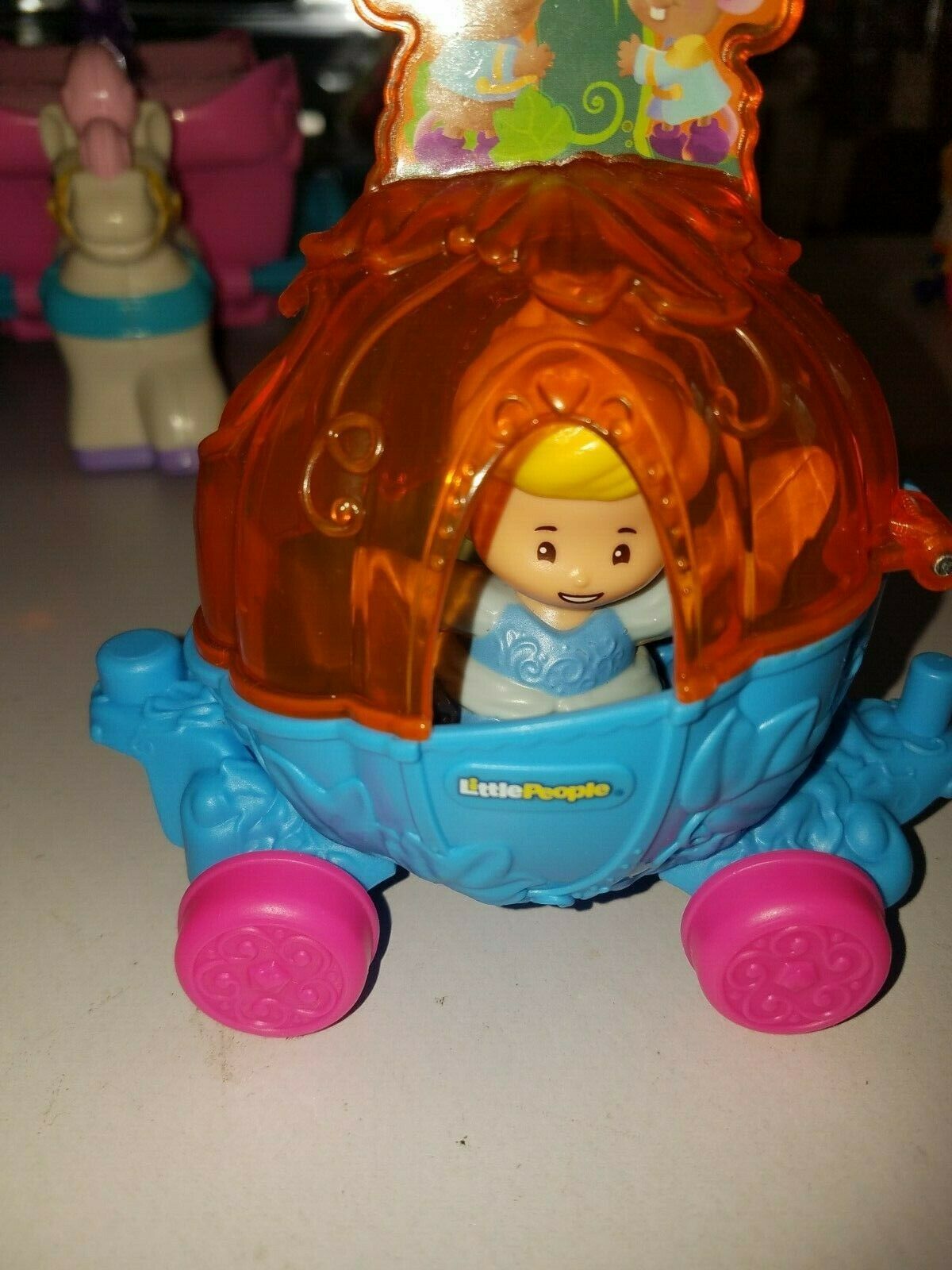 4 FISHER PRICE LITTLE PEOPLE DISNEY PRINCESS TRAIN FLOAT PARADE W 4 ...