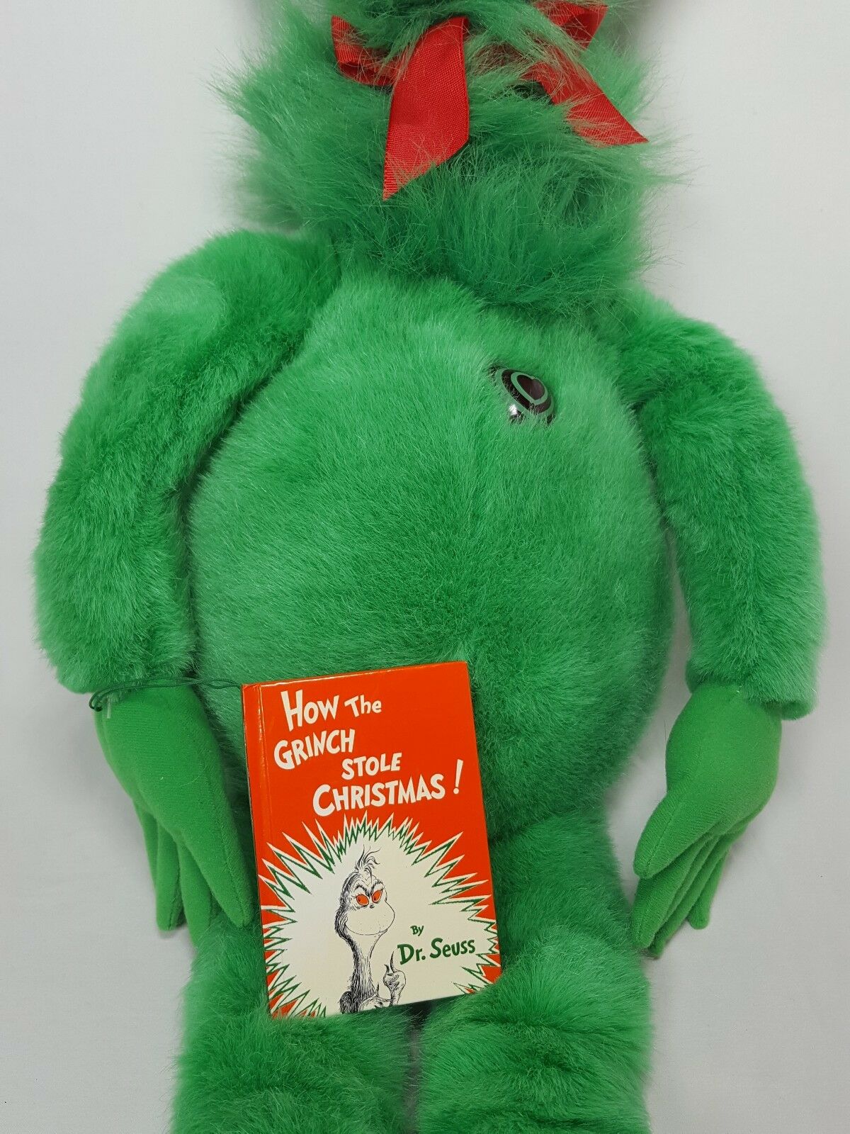 Dr. Seuss Grinch Plush Stuffed Doll Macys Christmas Exclusive 1997 With ...
