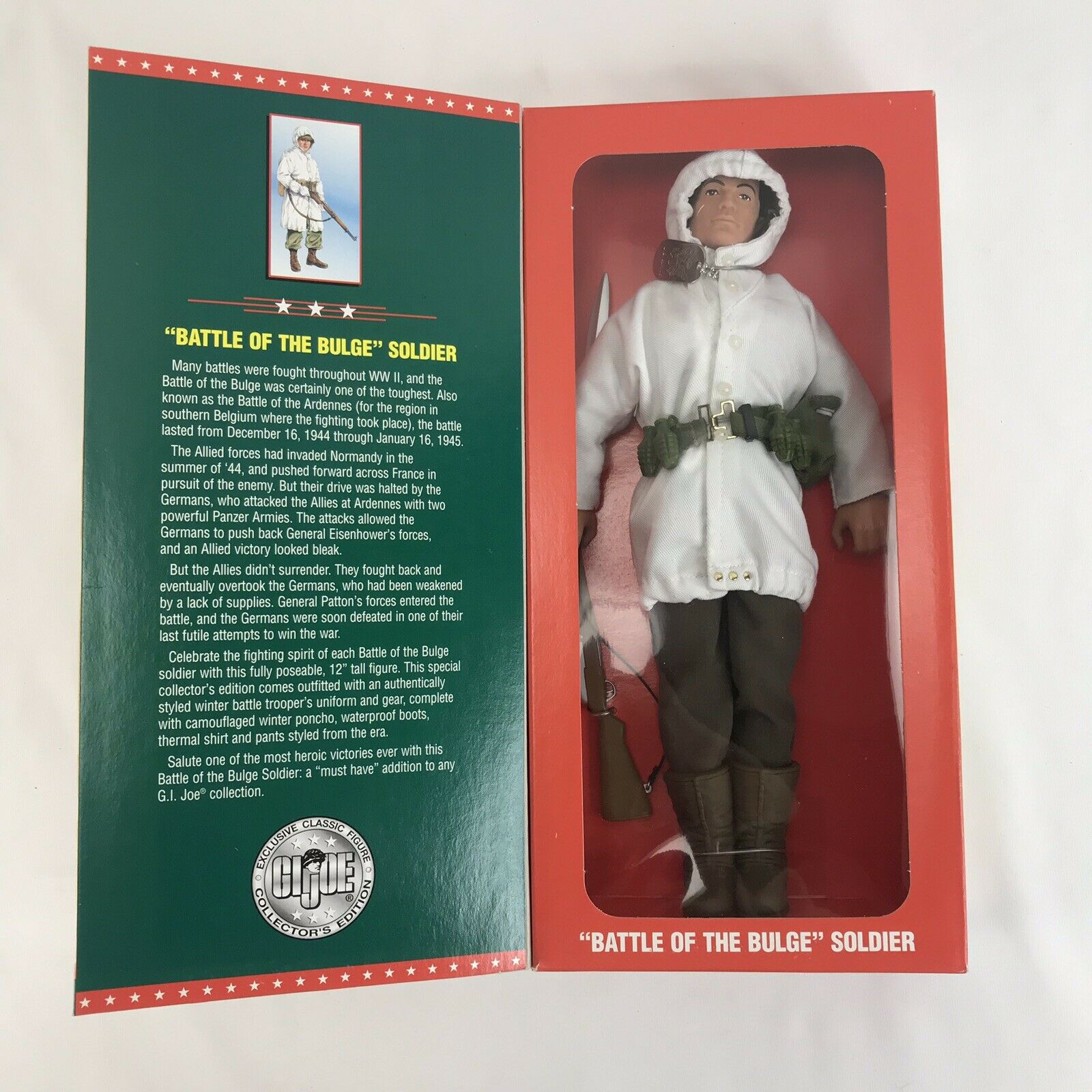 1996 GI Joe Battle Of The Bulge Soldier Action Figure Hasbro 12 ...