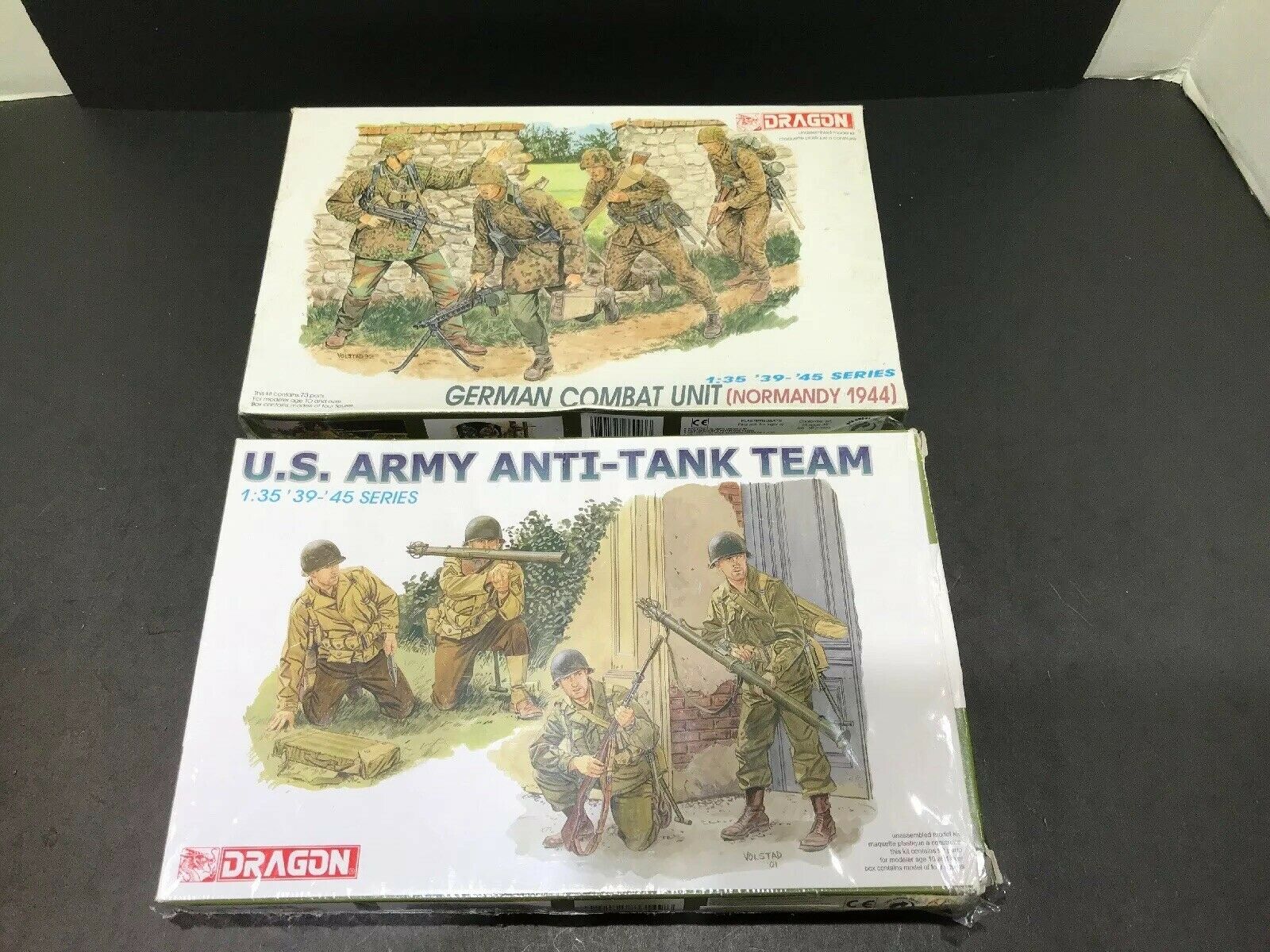 (2) Dragon 1/35 Scale German Combat Unit Normandy 1944 & US Army Anti ...