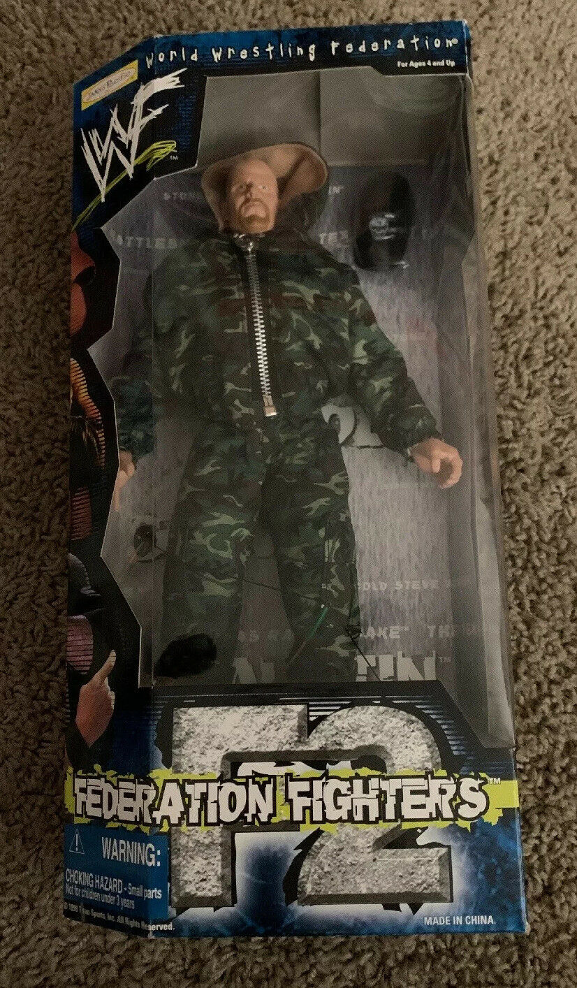 1999 Jakks Pacific WWF Stone Cold Steve Austin Federation Fighters F2 ...