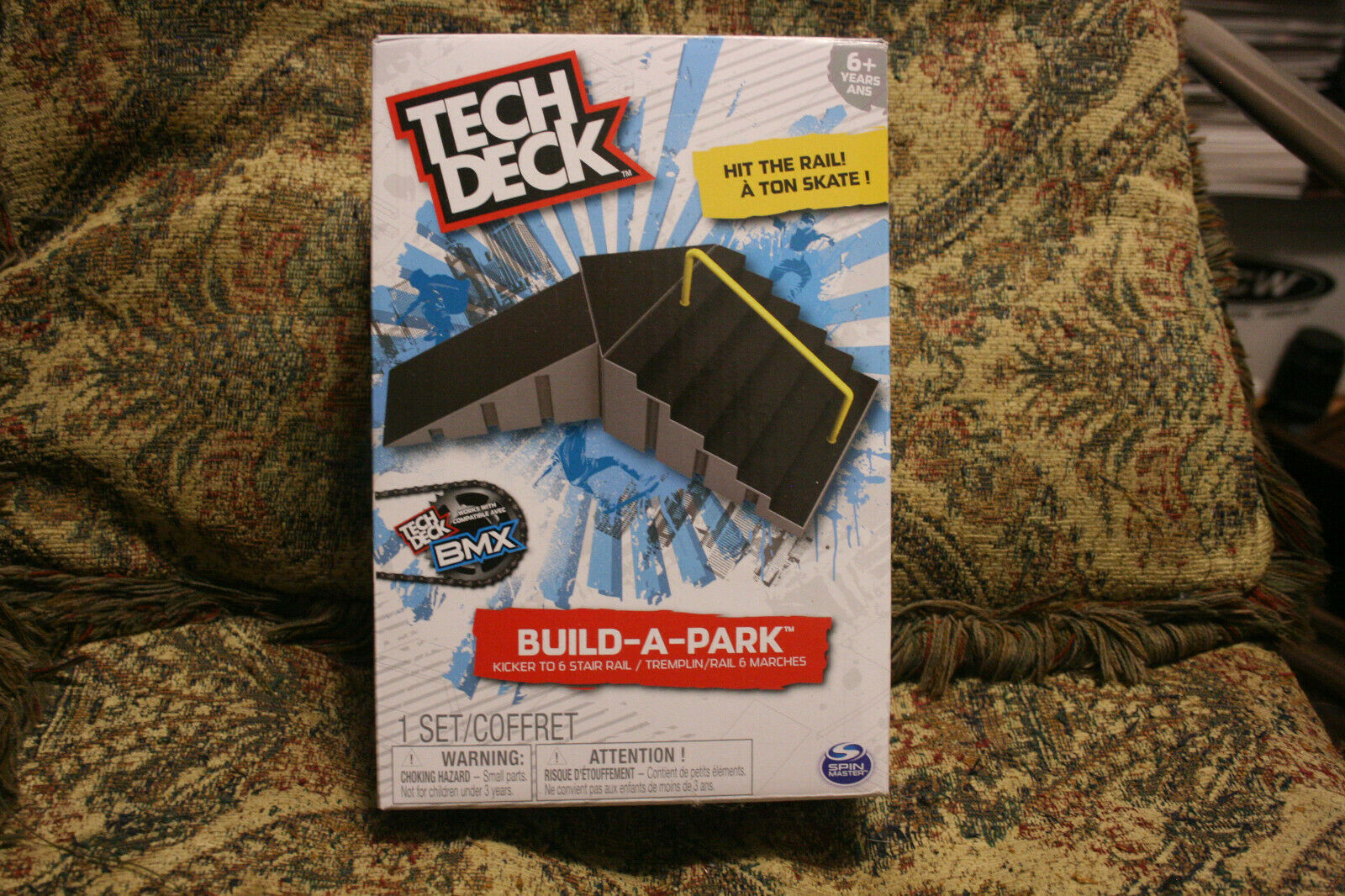 Tech Deck Build A Park - Kicker To 6 Stair Rail Grey/Black ...
