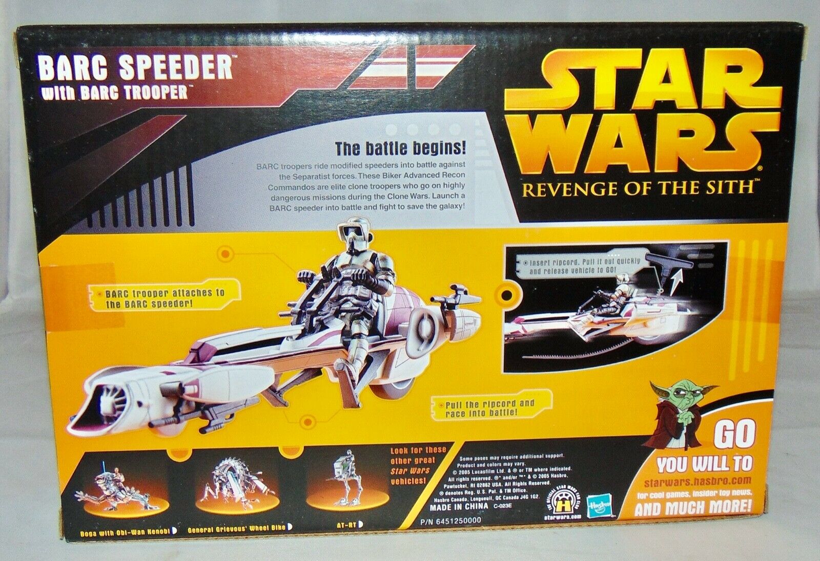 2005 Star Wars Revenge Of The Sith Barc Speeder With Barc Trooper ...