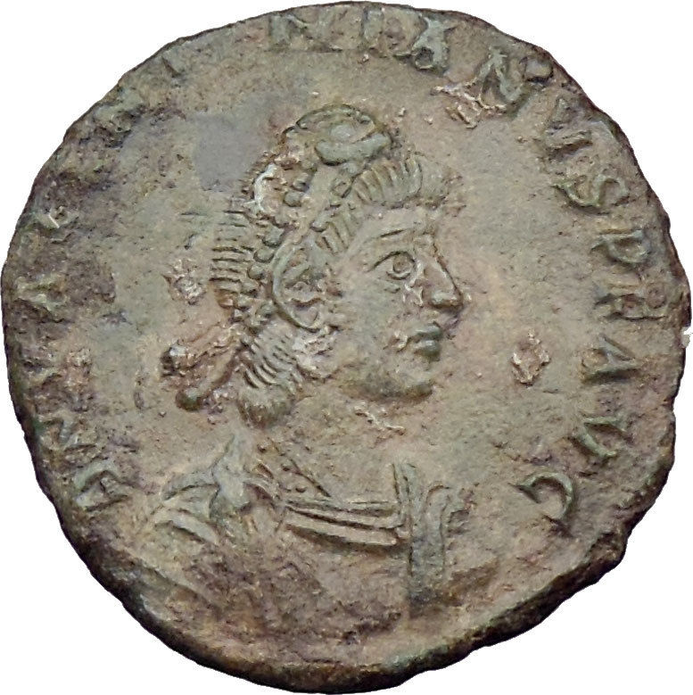 VALENTINIAN II W Kneeling Woman 378AD AE2 Ancient Roman Coin Rare ...