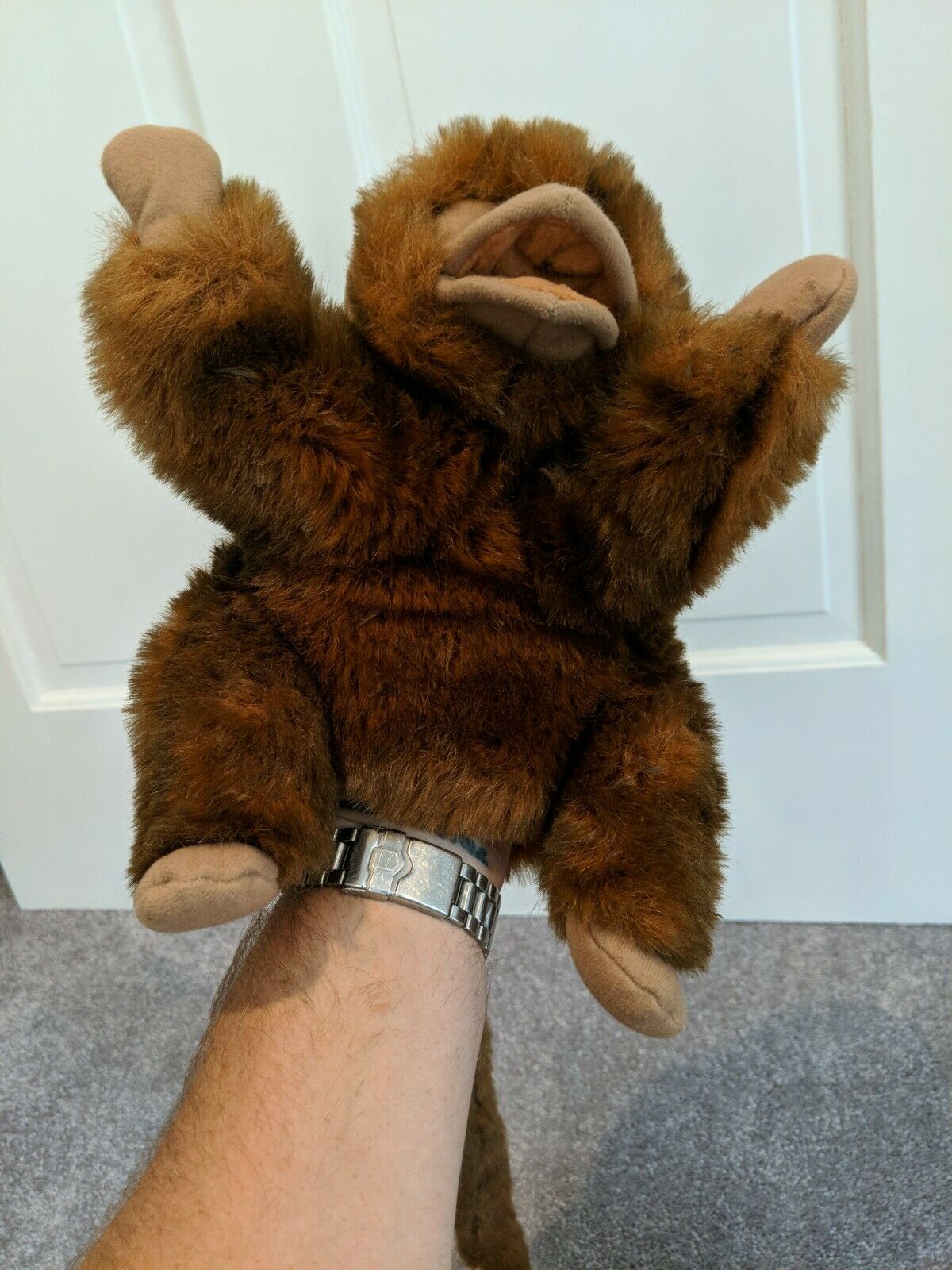 Folkmanis Folktails MONKEY Brown Plush Toy HAND PUPPET Stuffed Animal ...
