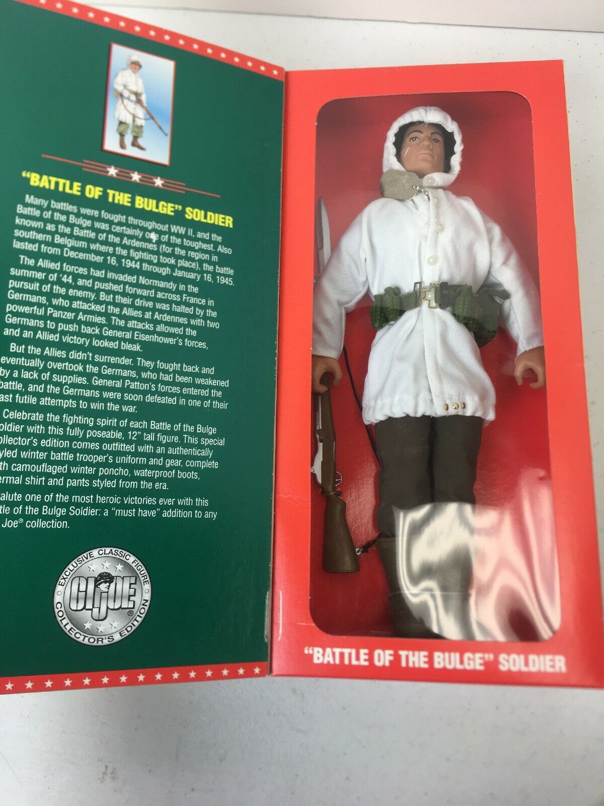 1996 Hasbro GI JOE BATTLE OF THE BULGE Soldier Figure Collectors WW2 ...