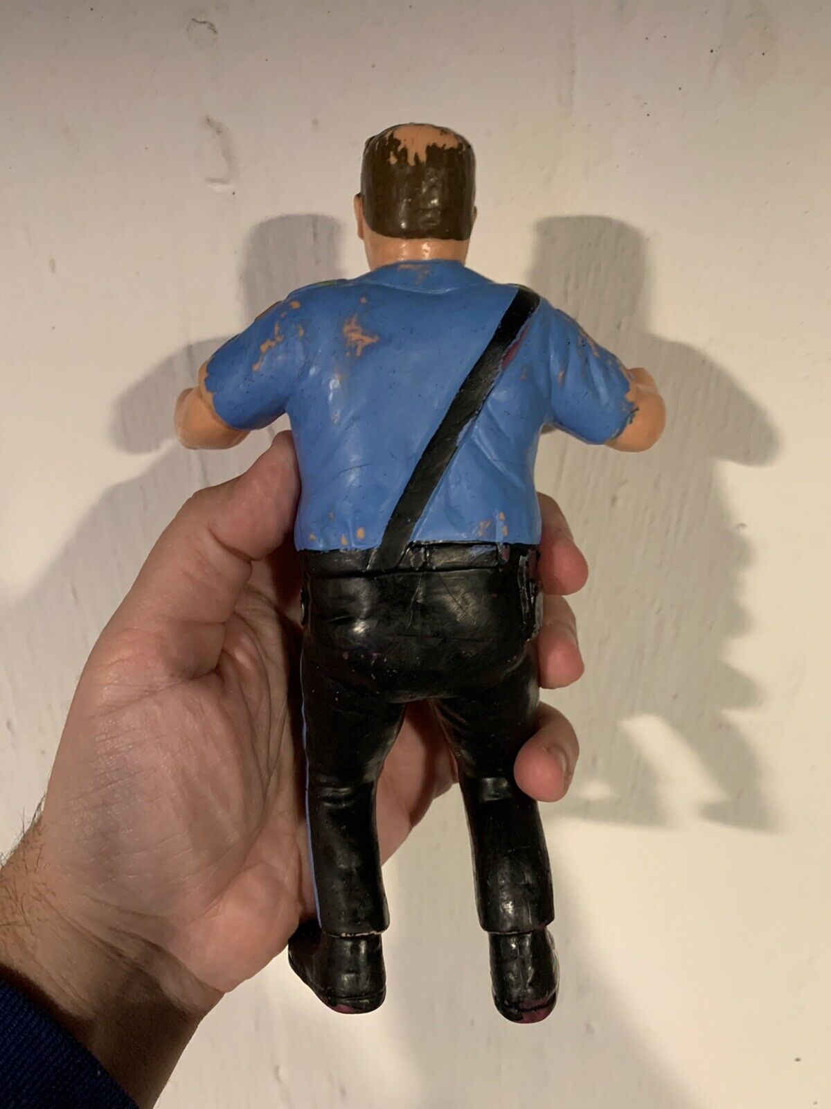 WWF 1989 LJN Black Card Big Bossman Figure Wrestling Superstars WWE ...
