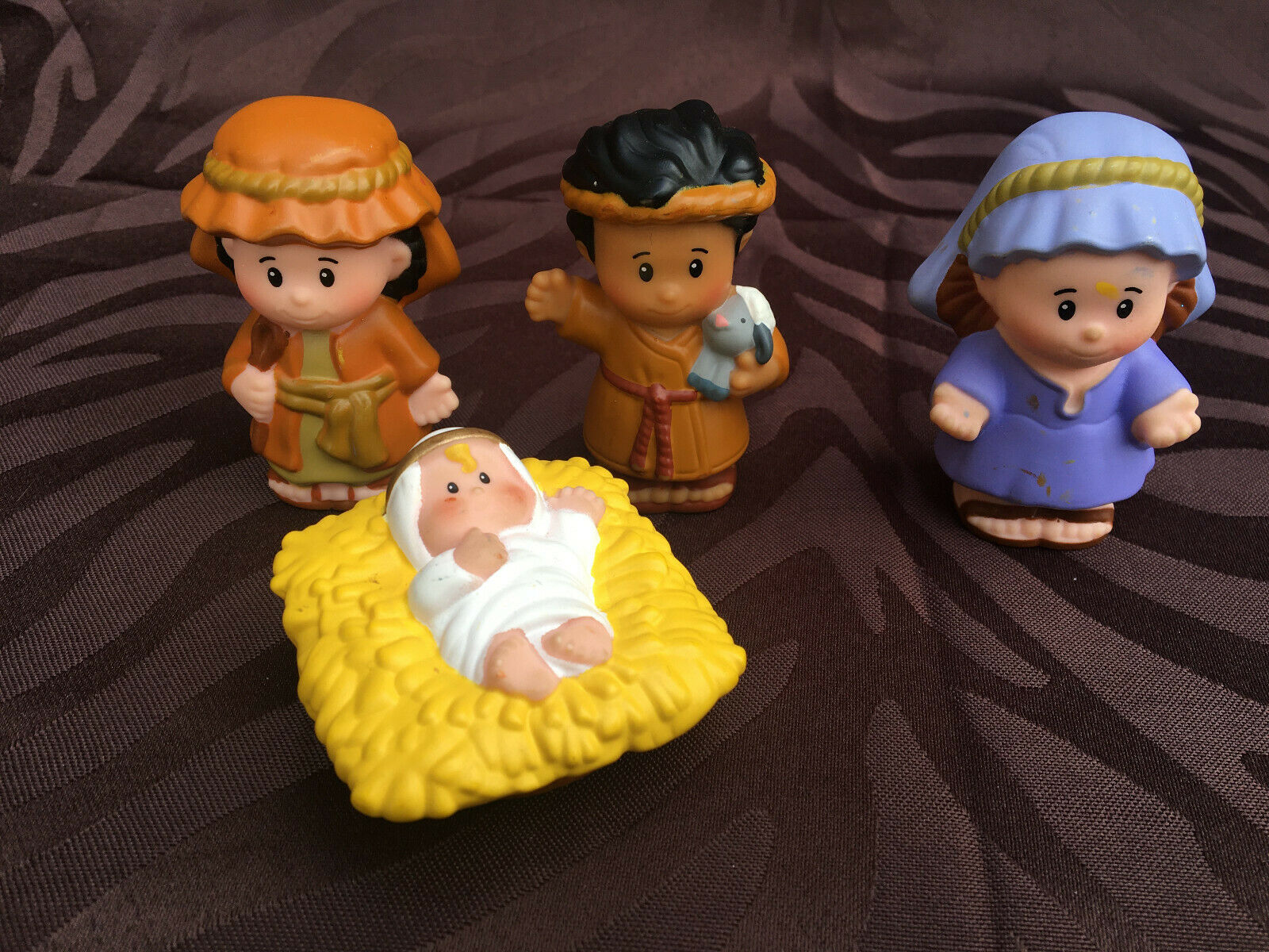 Fisher Price Little People Nativity Figures Baby Jesus, Joseph, Mary ...