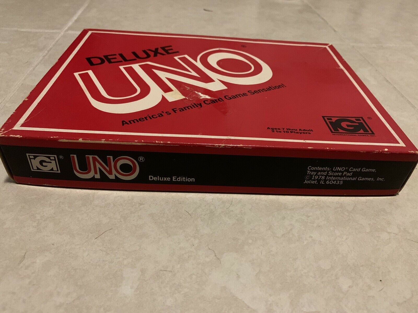 Deluxe Uno 1978 Vintage Card Game With Instructions And Paperwork ...