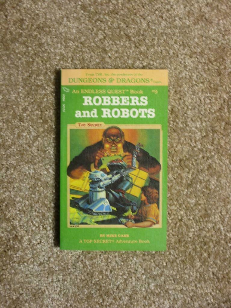 TSR Endless Quest Book 09 Robbers And Robots (Top Secret) 1983 | #21574873