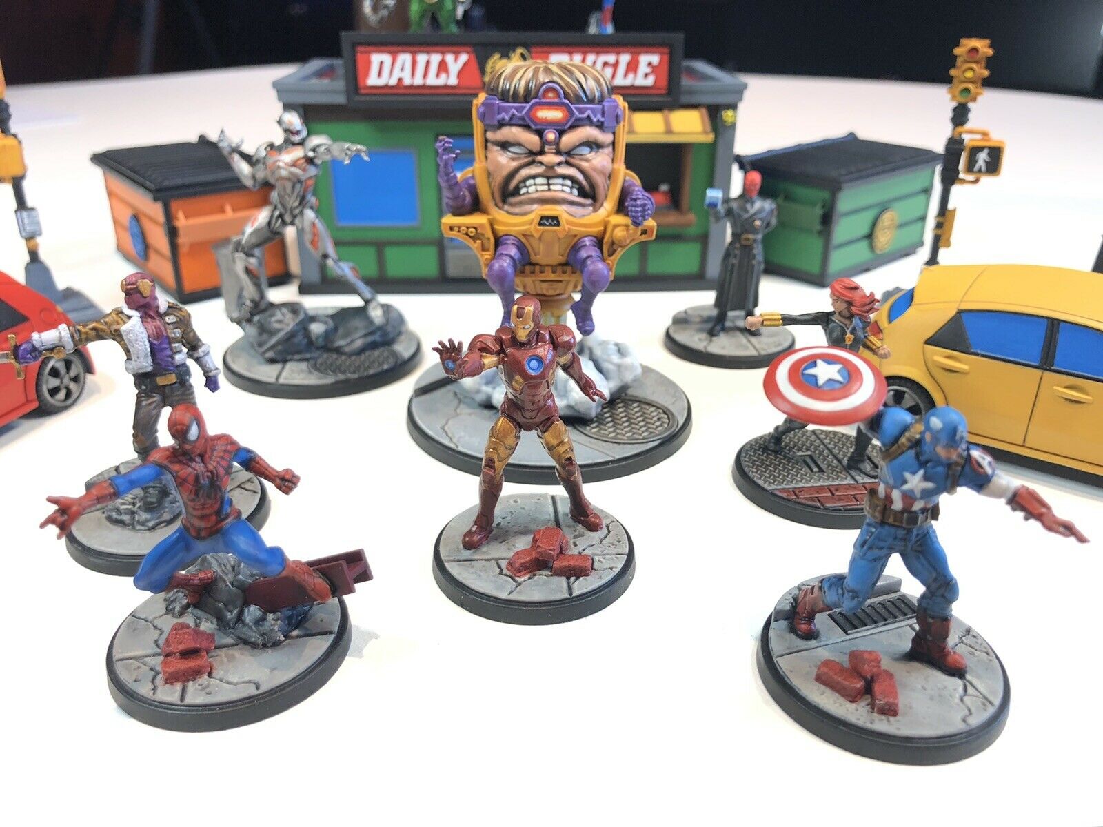 Marvel Crisis Protocol Set And Modok Character Pack Assembled & Painted ...