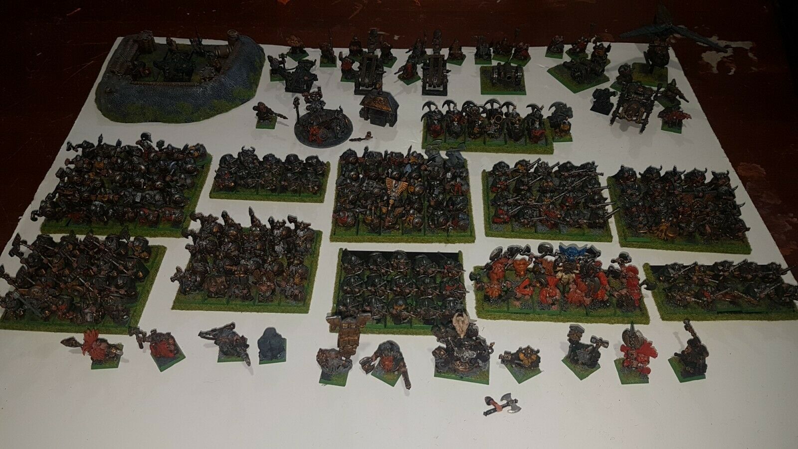 Warhammer Fantasy Age Of Sigmar Dwarf Army Massive Painted OOP | #21575798