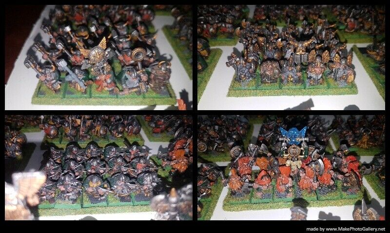 Warhammer Fantasy Age Of Sigmar Dwarf Army Massive Painted OOP | #21575798