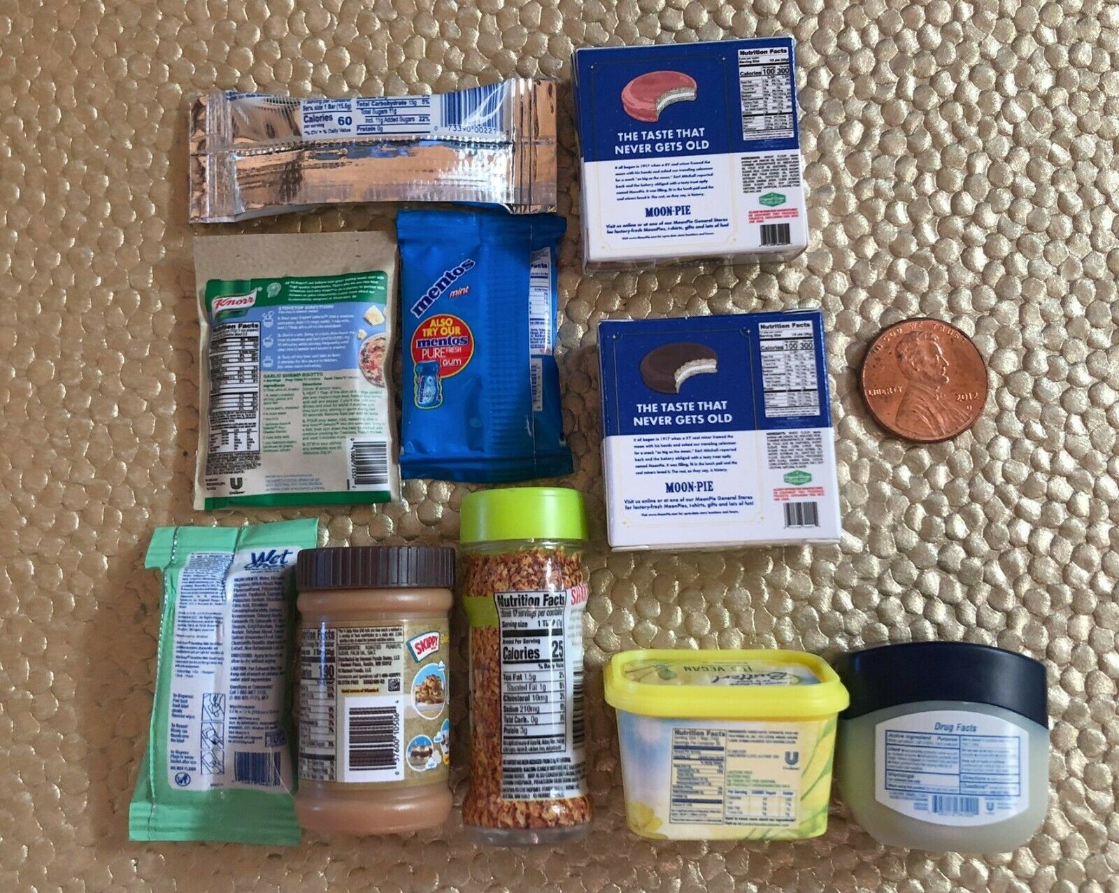 ZURU 5 Surprise Mini Brands SKIPPY Bacon BUTTER Knorr PIES Mentos NO ...