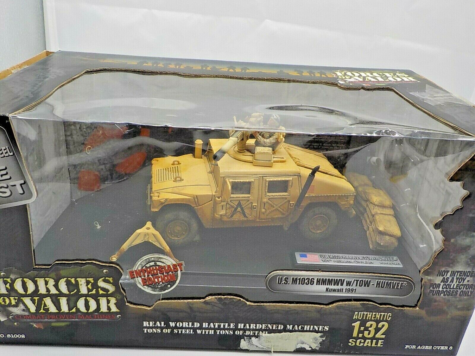Forces Of Valor 1/32 Scale U. S. M1036 HMMWV W/TOW - Humvee Kuwait 1991 ...