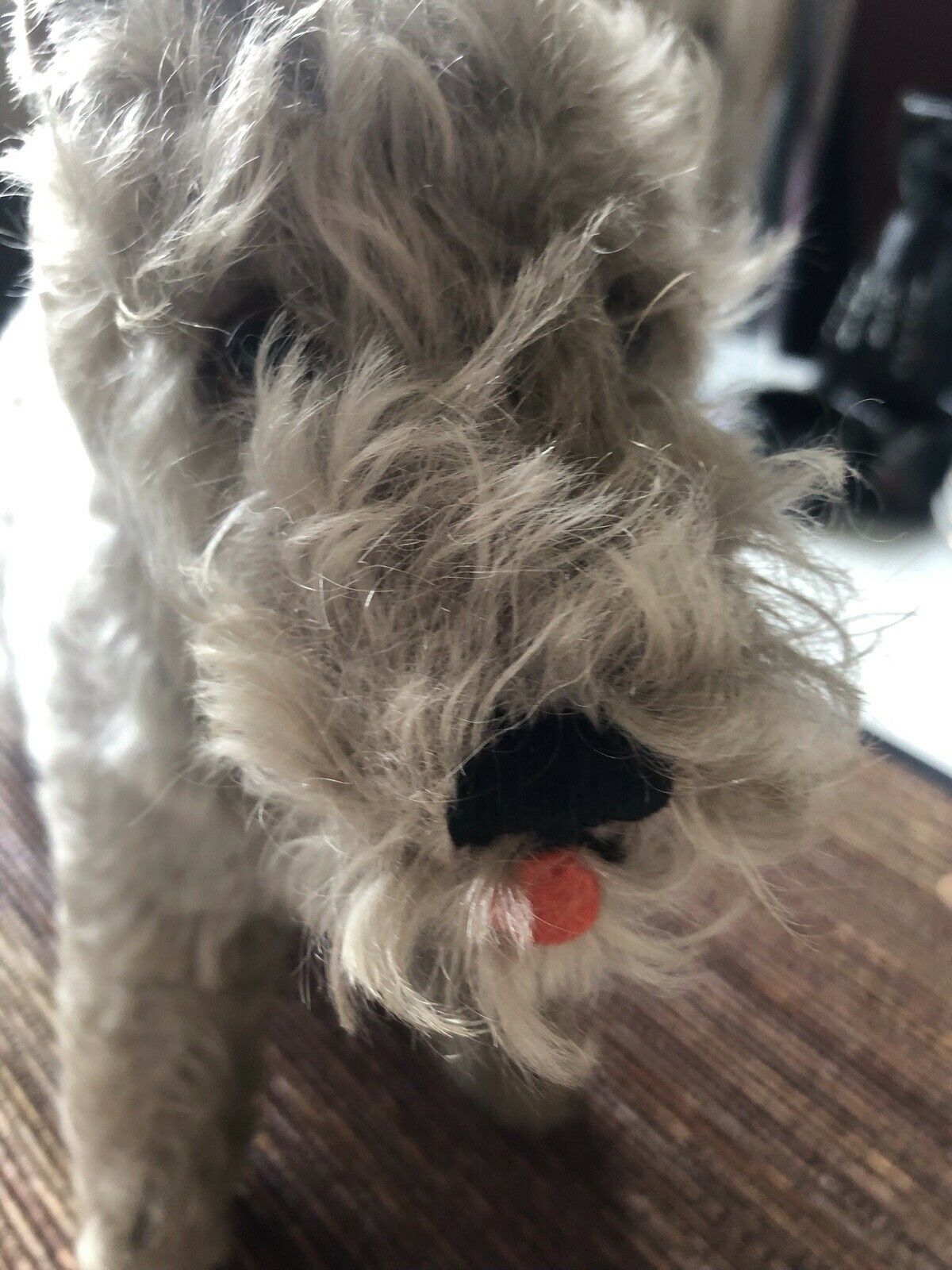 Steiff Tessie Schnauzer Dog Puppy Vintage Stuffed Animal Plush Toy ...