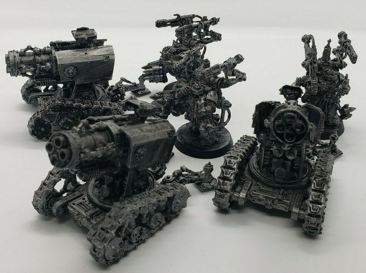 Warhammer 40k Space Marines Thunderfire Cannon X3 Techmarine Gunner ...