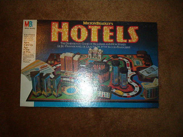 Hotels 3D Milton Bradley MB Board Game Of High Rises Out Of Print 1987 ...