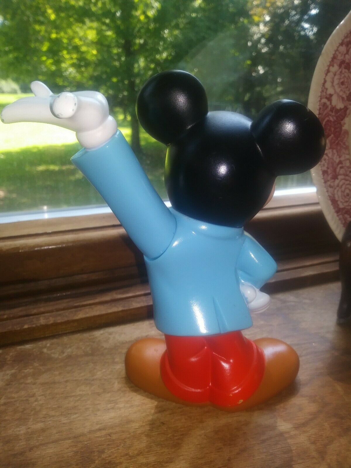 Vintage Walt Disney Production Mickey Mouse Hard Rubber Toy Figure ...