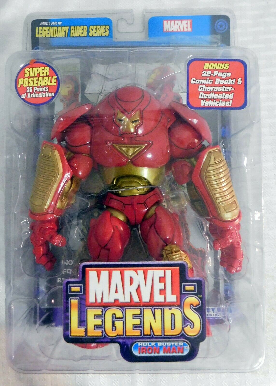 Marvel Legends Hulk Buster Iron Man Legendary Rider Series Toy Biz ...