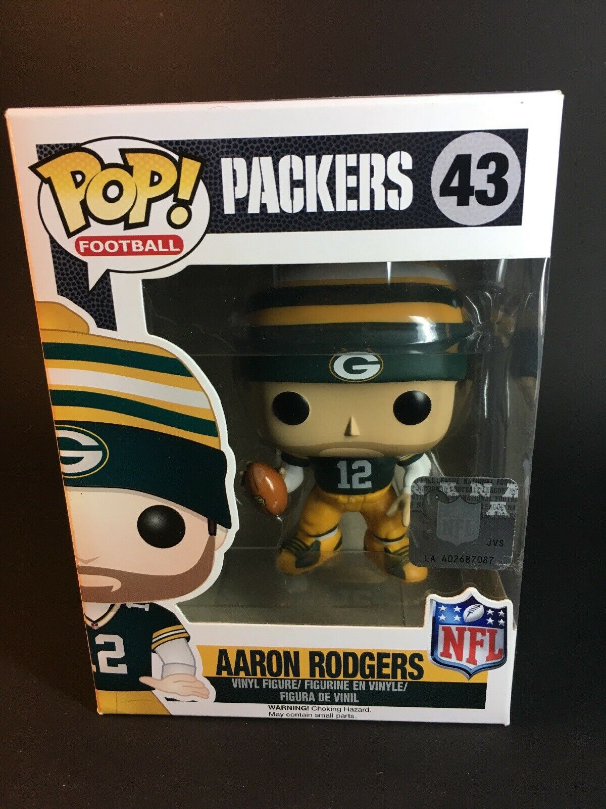 Packers - Aaron Rodgers 43 Funko Pop Football: Vinyl NFL Player Figure ...