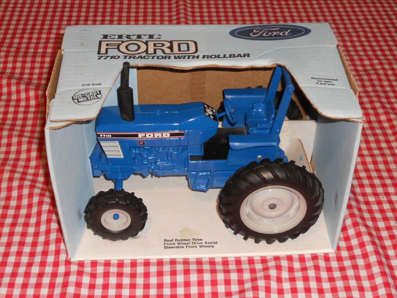 Vintage Ertl 1/16 Scale Ford 7710 Tractor In The Box | #22368882