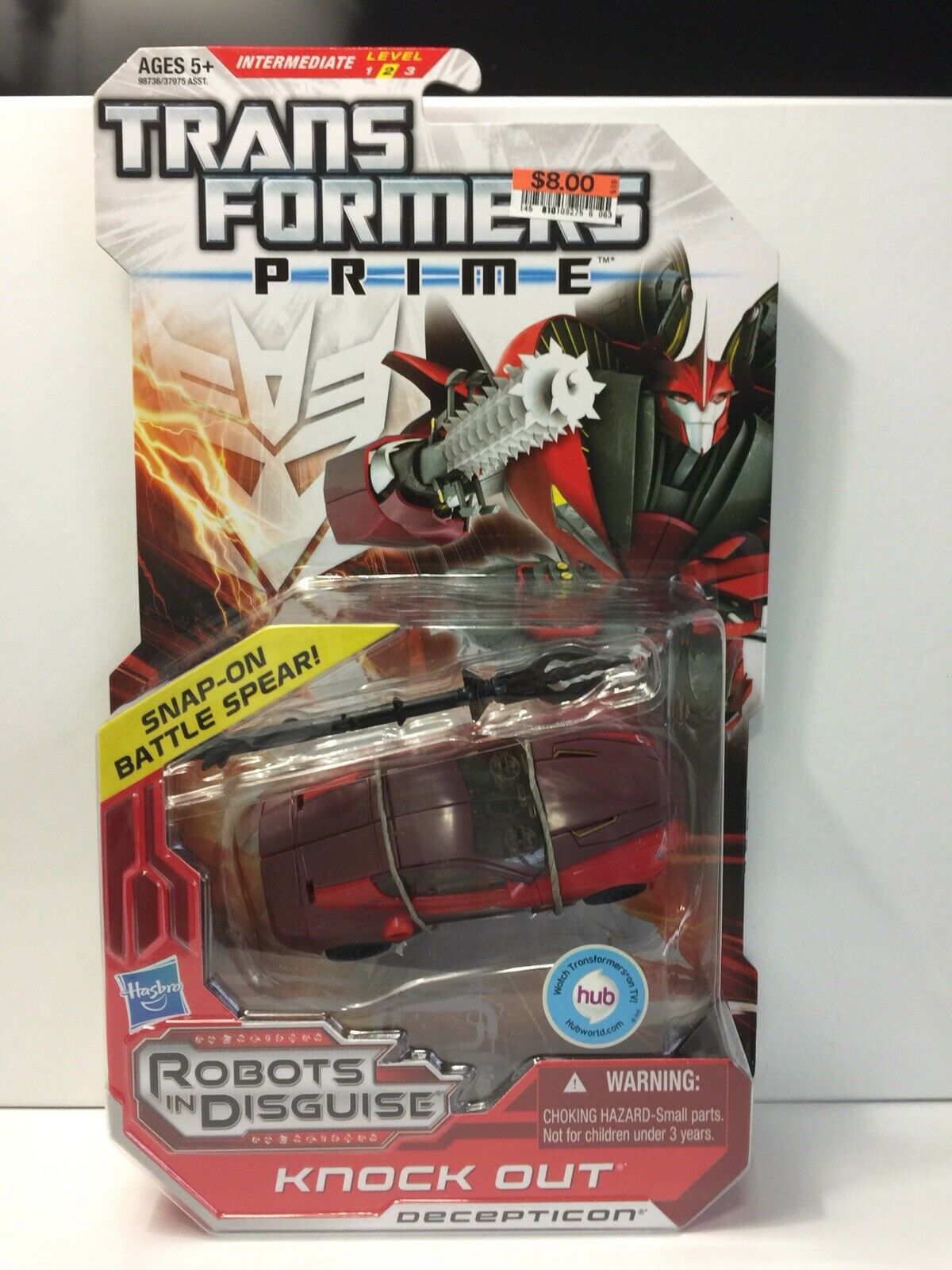 KNOCK OUT Transformers Prime Robots In Disguise Unopened/Sealed USA ...