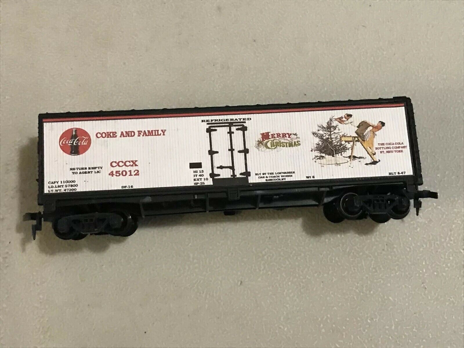 HO SCALE CUSTOM LETTERED REEFER " COCA COLA MERRY CHRISTMAS” | #21471069