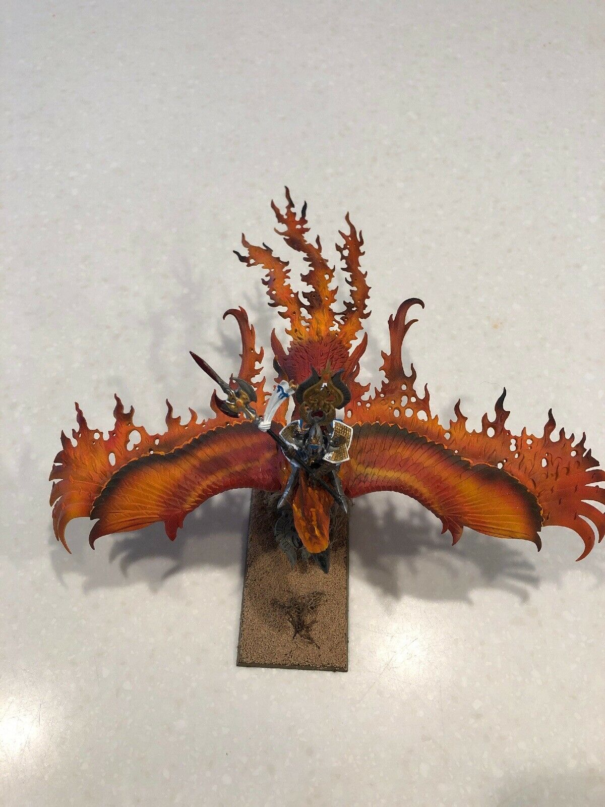 Warhammer Fantasy High Elf /Aelf Elves Painted Flamespyre Phoenix ...
