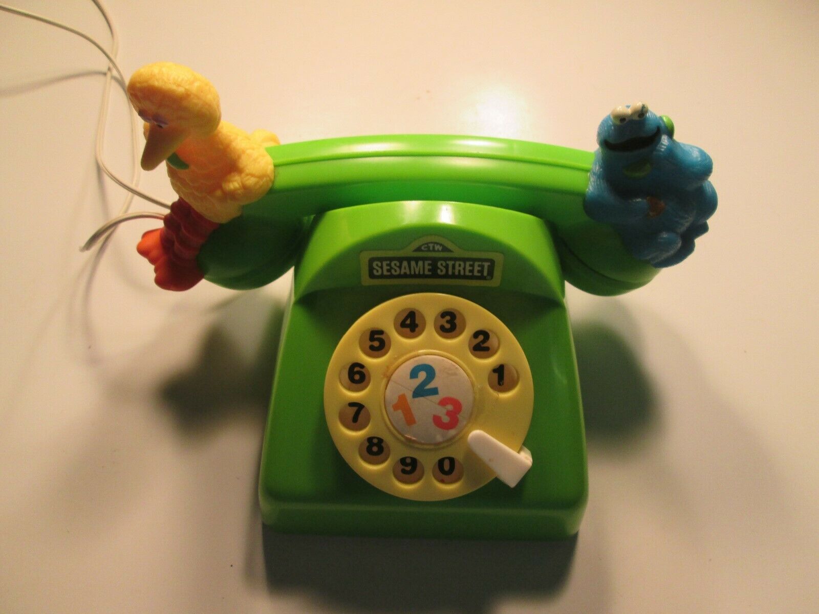Vintage 1987 Ideal Sesame Street Toy Phone Big Bird & Cookie Monster ...