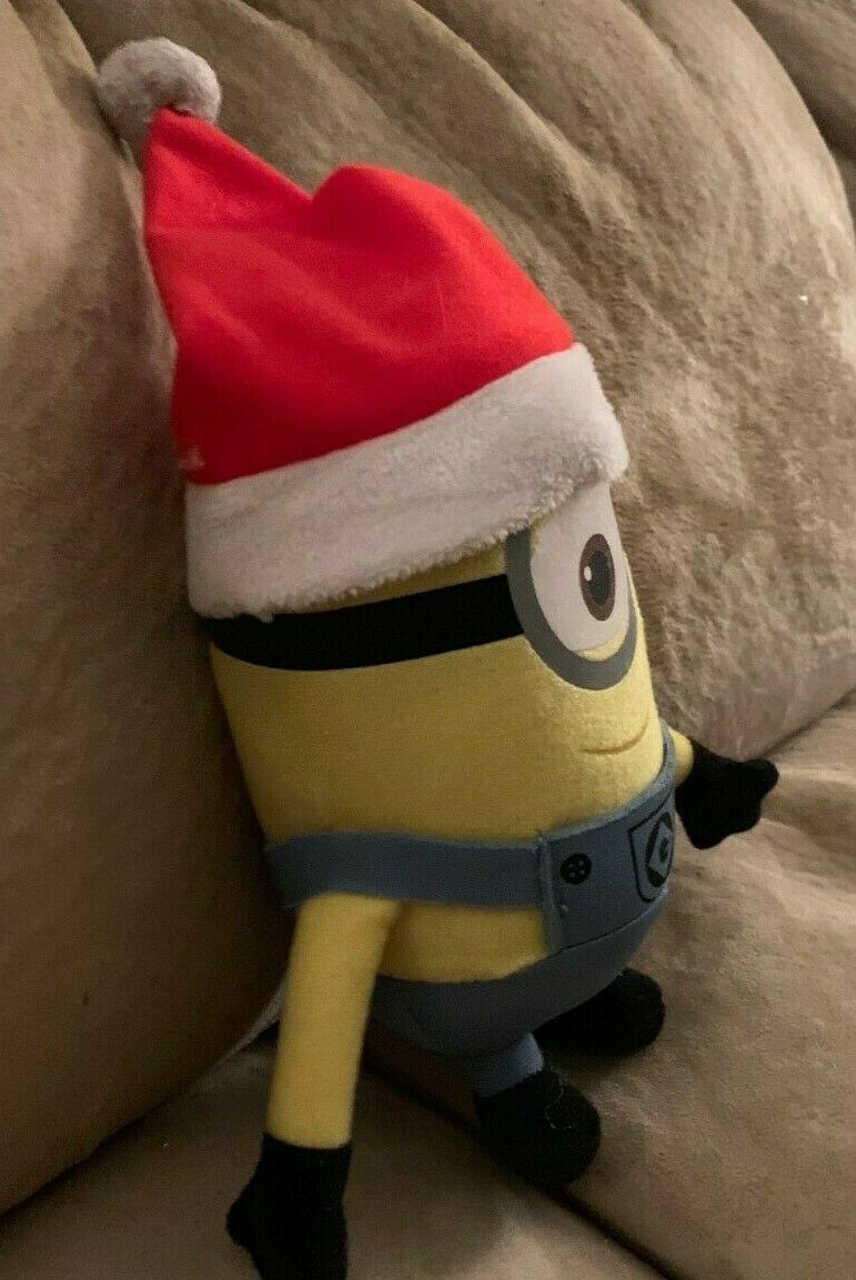 Minion In Santa Hat Christmas 7 " Plush Doll 2015 Despicable Me Stuffed ...