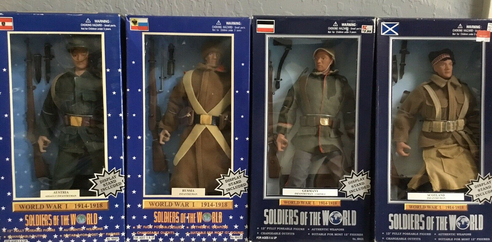 Soldiers Of The World 1/6 Scale Action Figure World War 1 Set Of Four ...