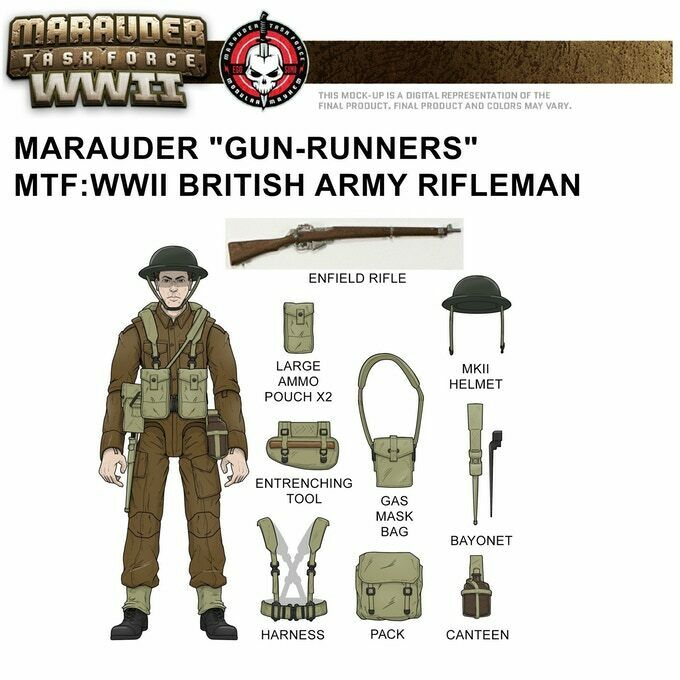 Marauder Task Force MTF WWII British Army Rifleman | #21429329