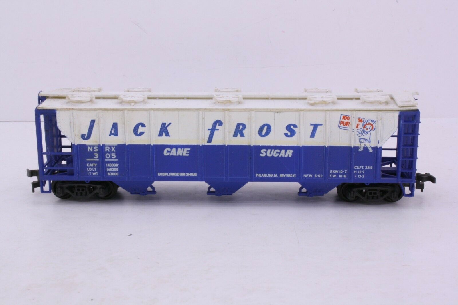 AHM HO Scale Jack Frost Cane Sugar Covered Hopper NSRX 305 | #21436994