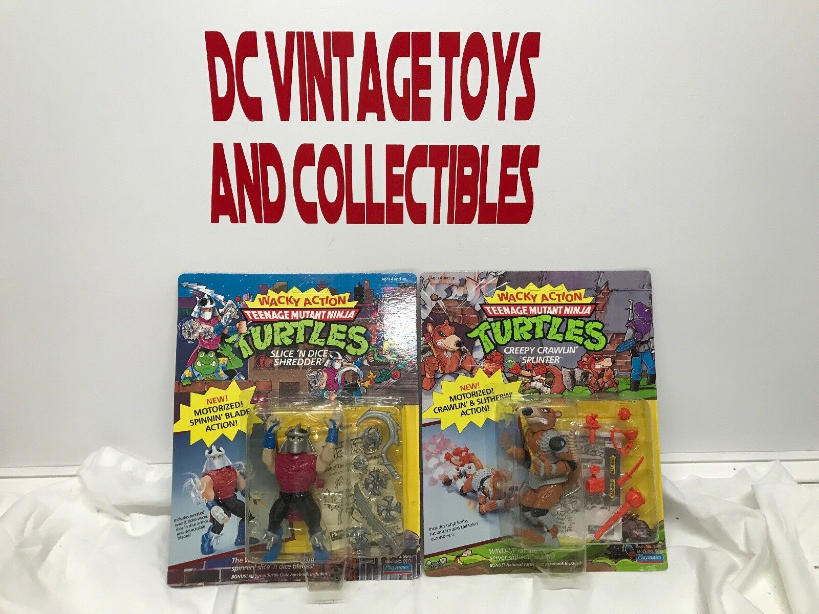 TMNT Wacky Action Slice N Dice Shredder& Splinter Teenage Mutant Ninja ...