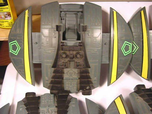 1978 Battlestar Galactica (4) Cylon Raiders Mattel Missile Firing Not ...