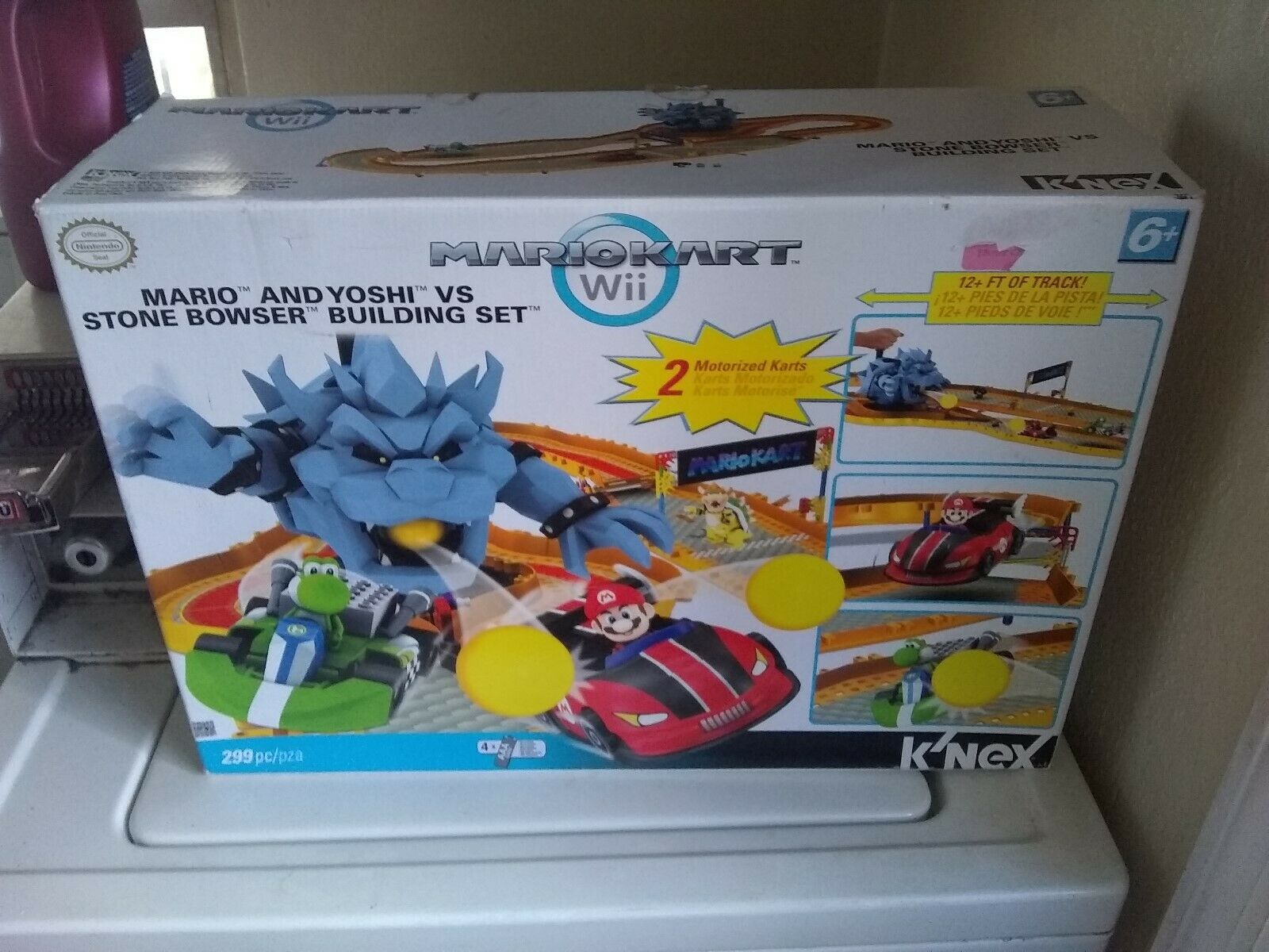 Knex Nintendo Mario Kart Wii Mario And Yoshi Vs Stone Bowser Complete ...