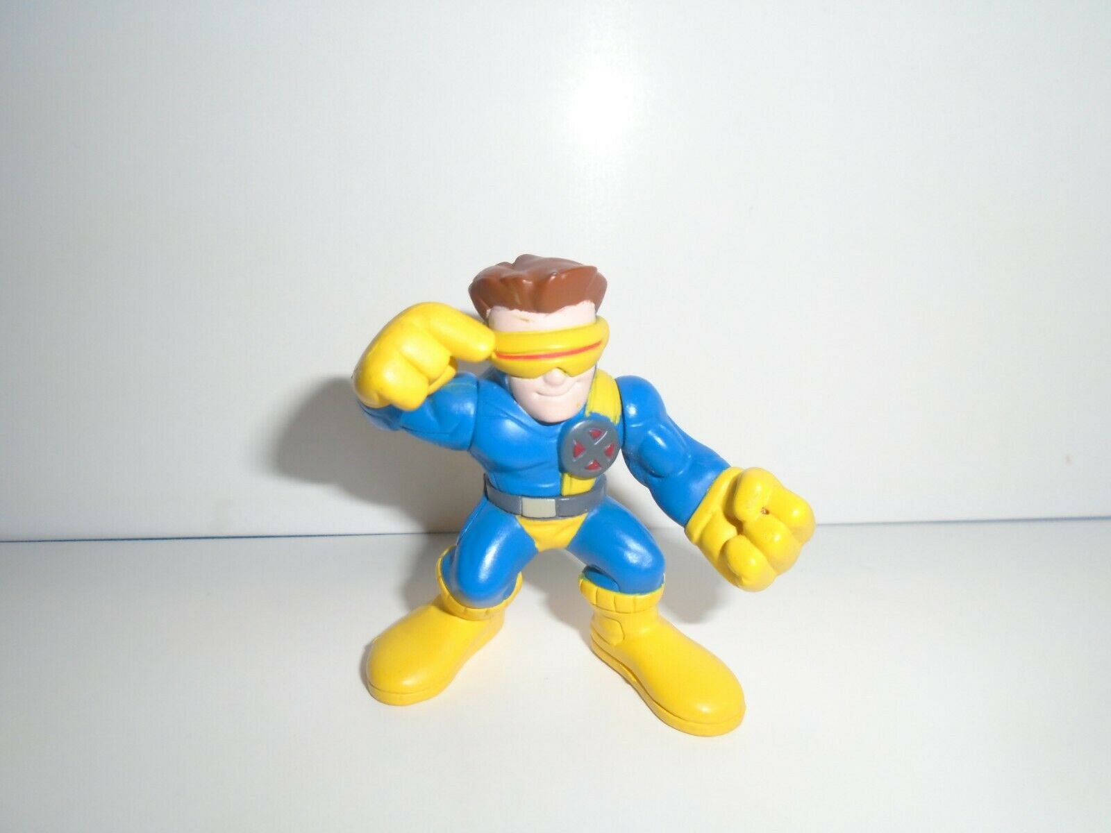 Marvel Hero Squad CYCLOPS Figure Yellow & Blue X - Men Costume | #22209167