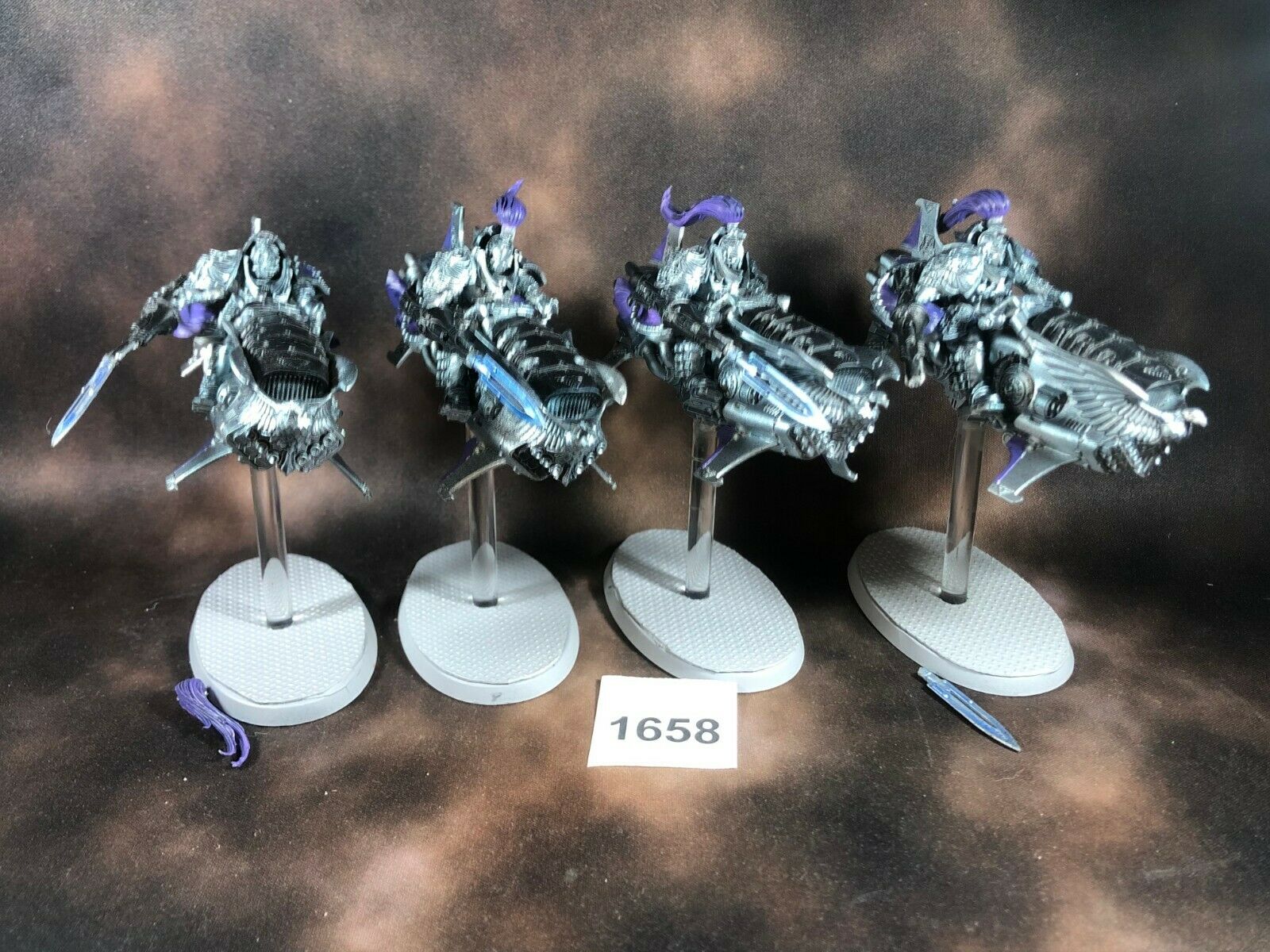Warhammer 40k Adeptus Custodes Vertus Praetors Jetbikes Painted ...