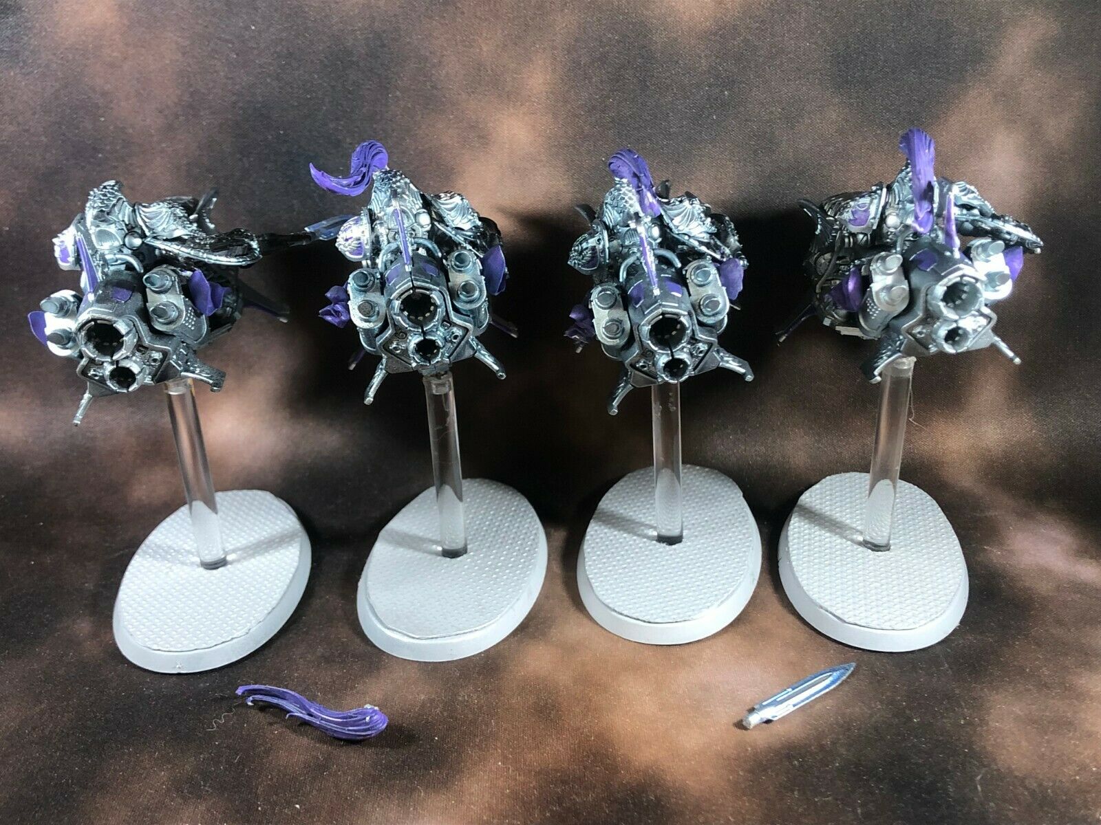 Warhammer 40k Adeptus Custodes Vertus Praetors Jetbikes Painted ...