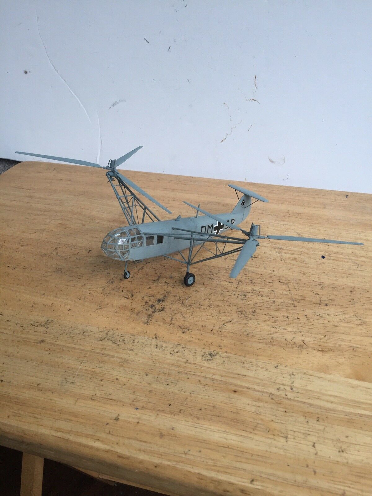 Built 1/72 Scale German WWII Focke - Achgelis Helicopter Plastic Model ...