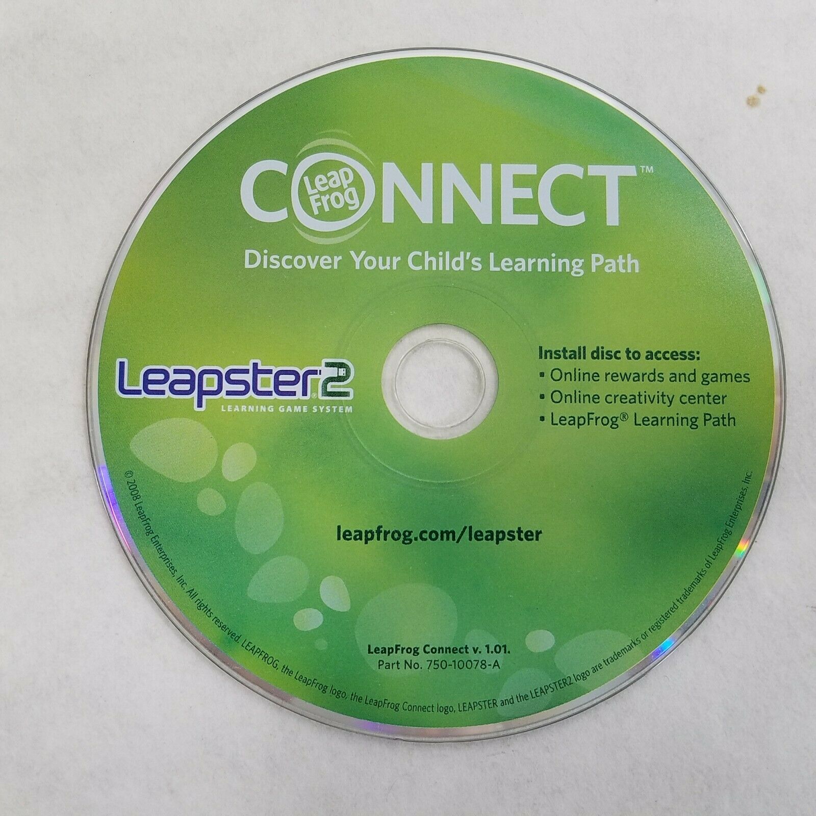 Leap Frog Connect Leapster 2 Learning Game Install Disc CD Only | #21307891