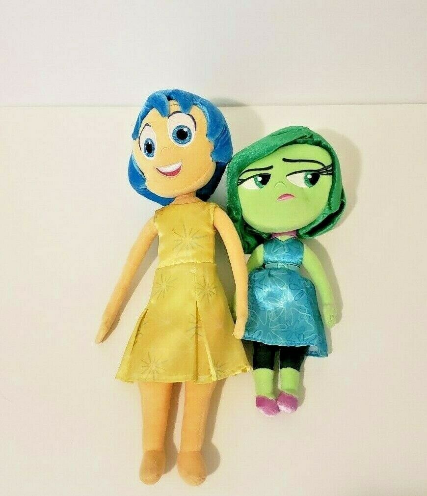 Pixar Inside Out Stuffed Animal Disney Store Exclusive Dolls Joy And ...