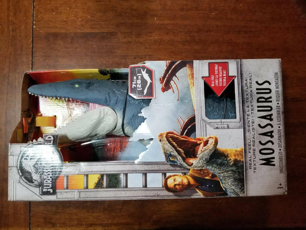 Jurassic World Fallen Kingdom Real Feel Mosasaurus Action Figure ...