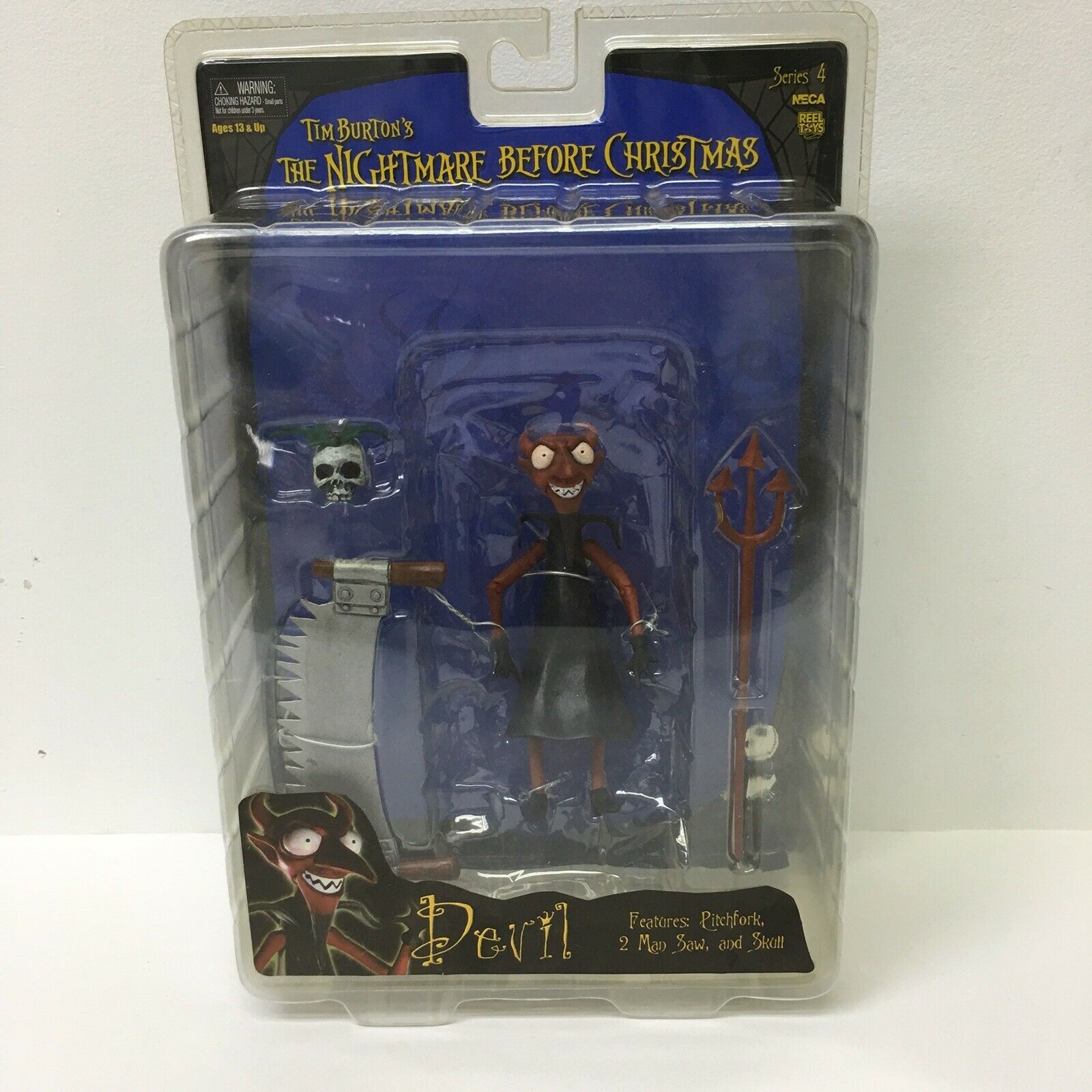 The Devil Figure Nightmare Before Christmas NECA Reel Toys Series 4 Tim ...