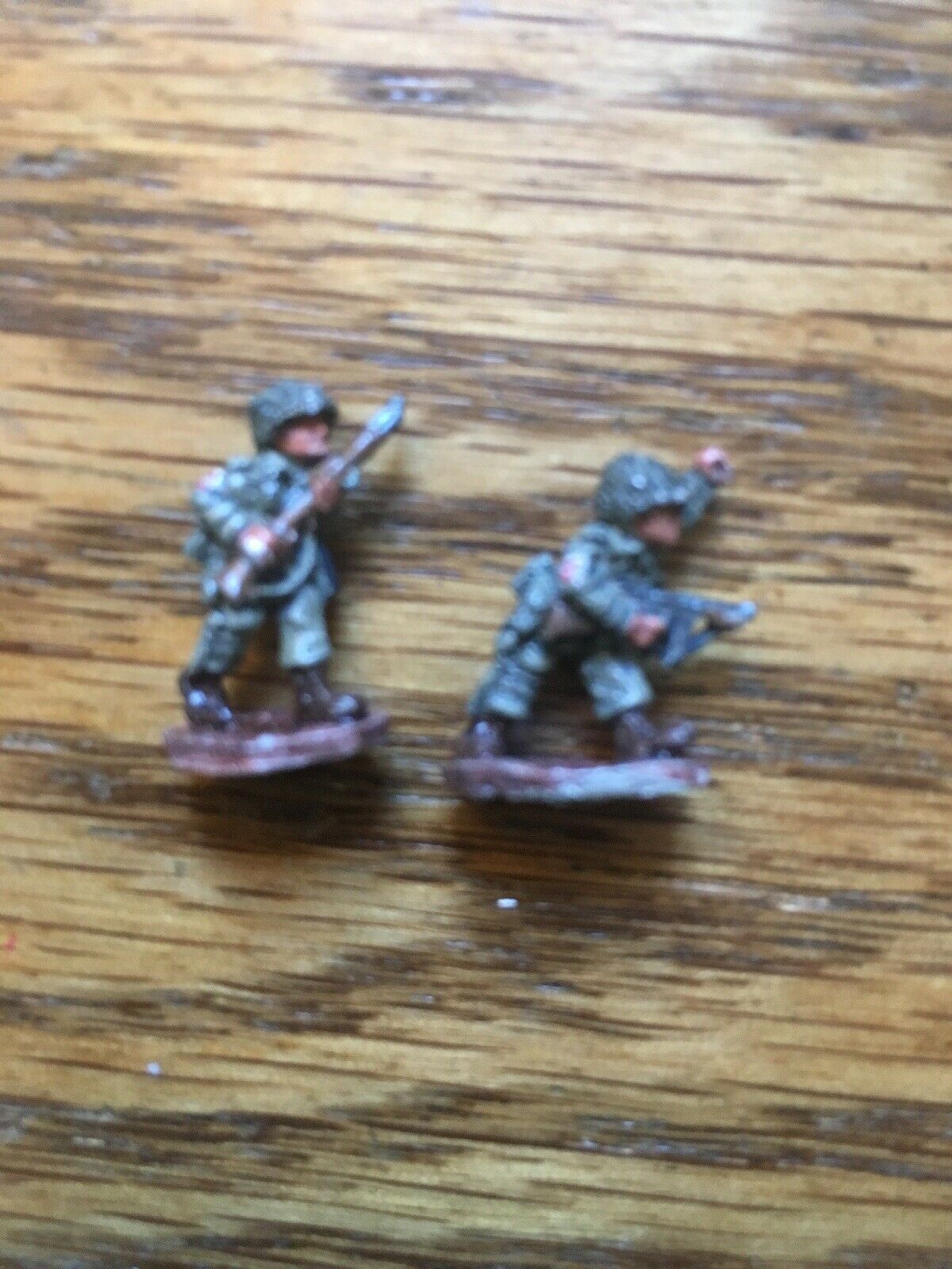 15mm WWII US Infantry (9) Metal Figures Wargames Painted | #21293757