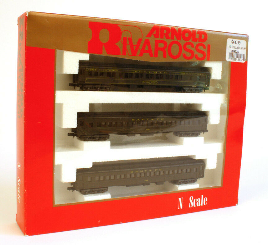 N Scale Arnold/Rivarossi Santa Fe Pullman Heavyweight Passenger Coaches ...